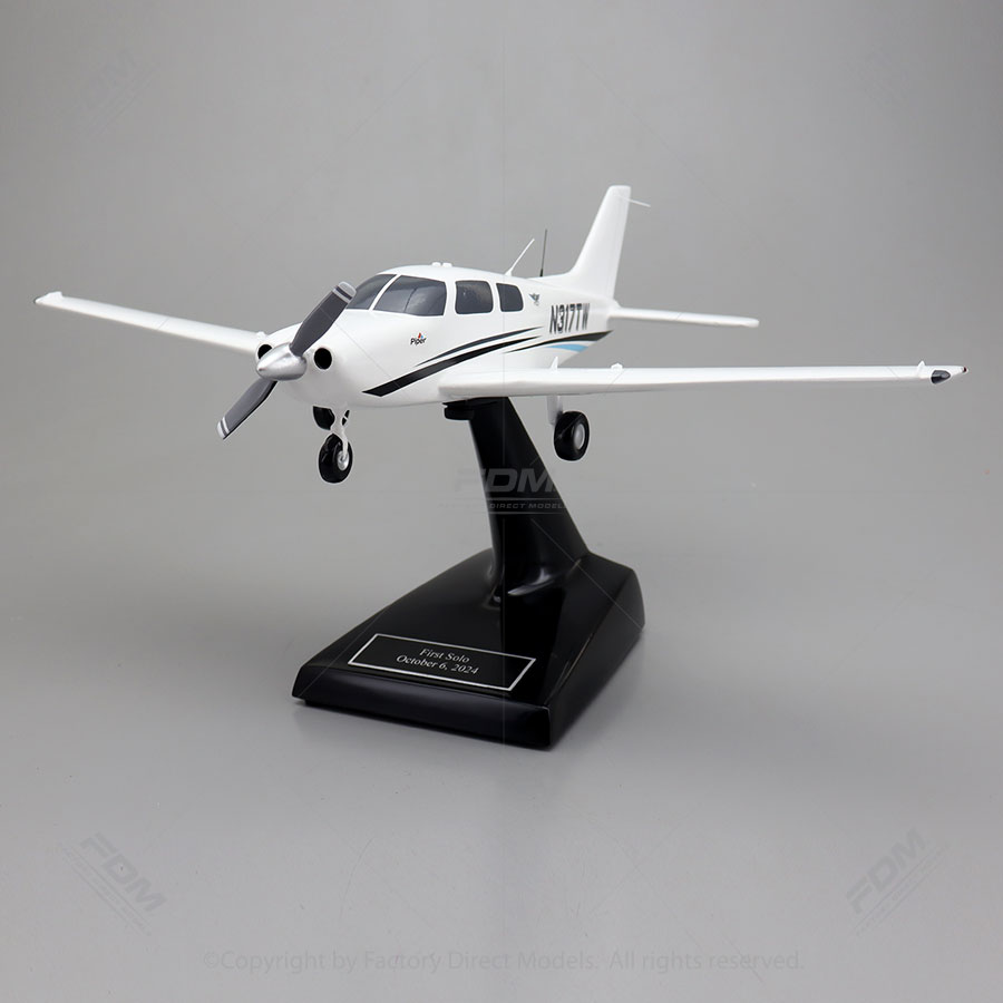 Handcrafted Custom Piper Pilot 100i Wooden Model Airplane ...