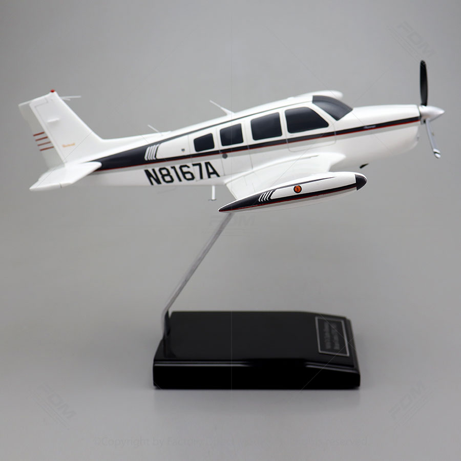 Handcrafted Beech A36 Bonanza Wooden Model Airplane - Custom Replica ...
