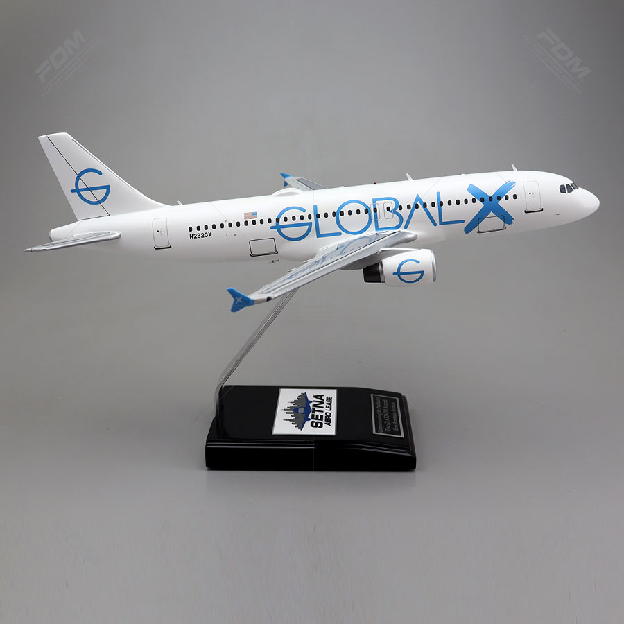 Handcrafted Custom Airbus A320-214 GlobalX Wooden Model Airplane ...