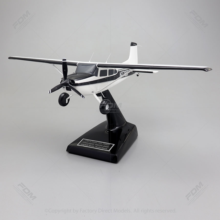 Custom Handcrafted Cessna A185F Skywagon Wooden Model Airplane ...