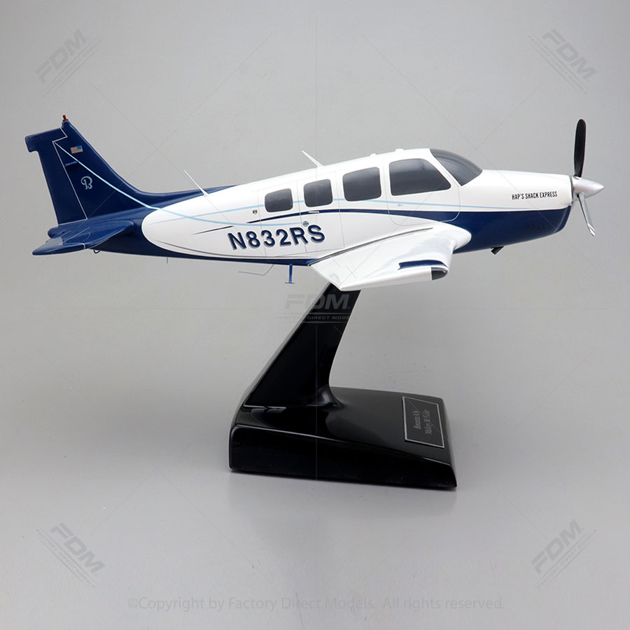 Custom-Made Beech A36 Bonanza Airplane Model | Factory Direct Models