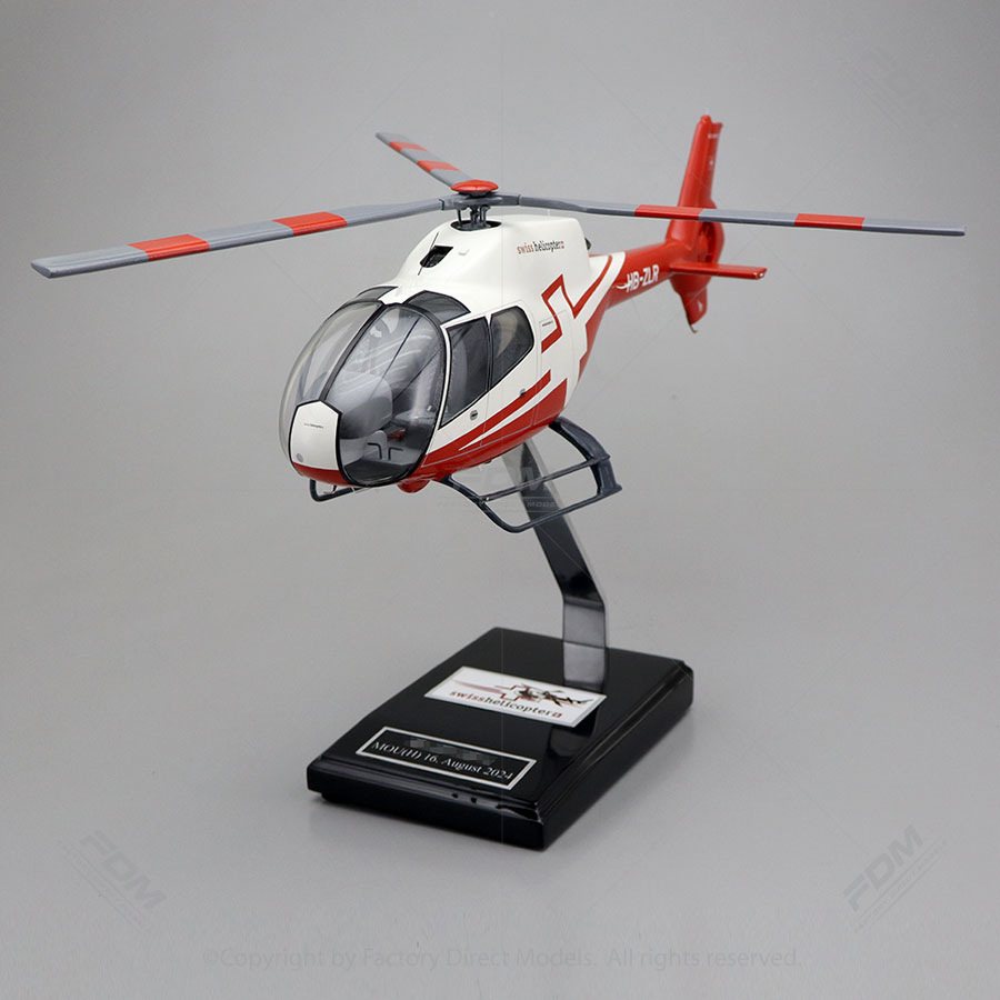 Exquisite Handcrafted Airbus H120 Wooden Model Helicopter - Custom ...