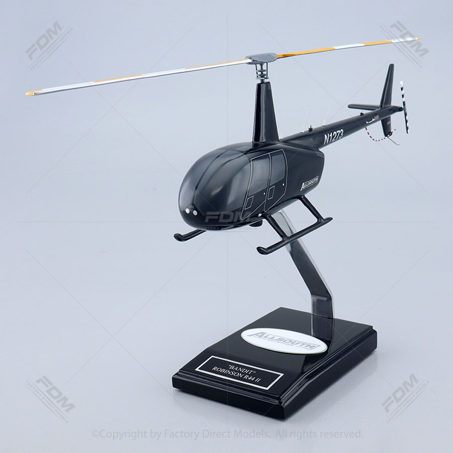 Custom Handcrafted Robinson R44 Raven II Wooden Model Helicopter - A ...