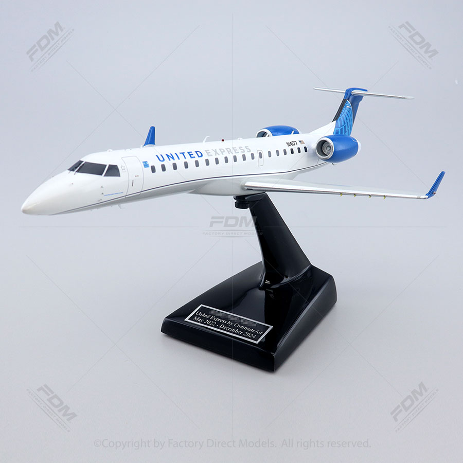 Custom Embraer ERJ-145XR United Express Wooden Model Airplane ...