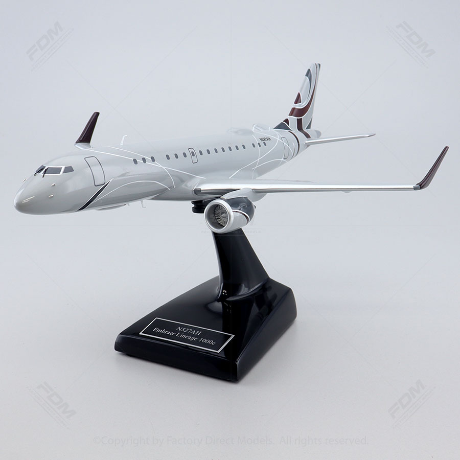 Custom Embraer Lineage 1000E Wooden Model Airplane – Handcrafted ...