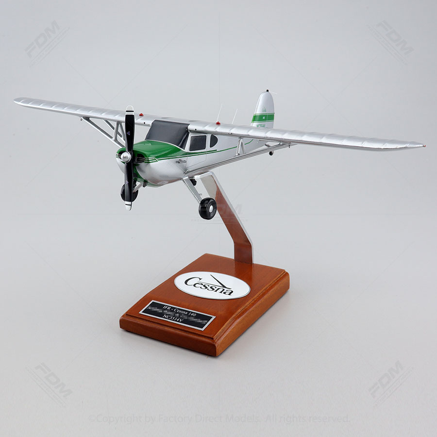 Custom Cessna 140 Wooden Model Airplane – Handcrafted Replica of ...