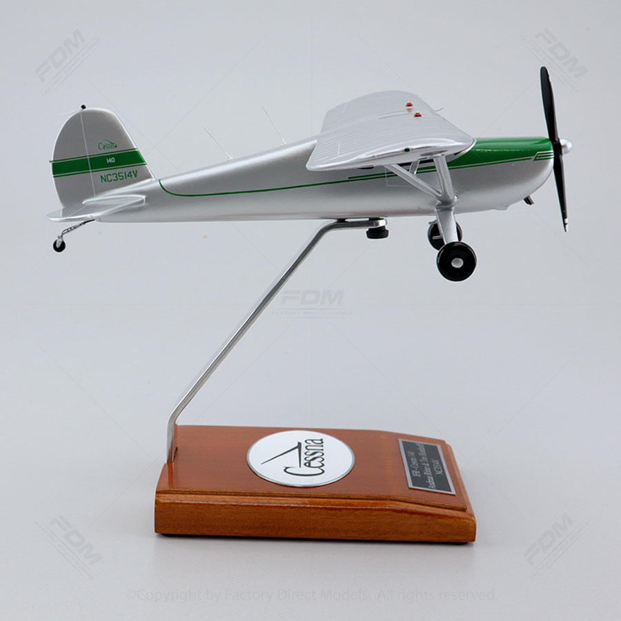 Custom Cessna 140 Wooden Model Airplane – Handcrafted Replica of ...
