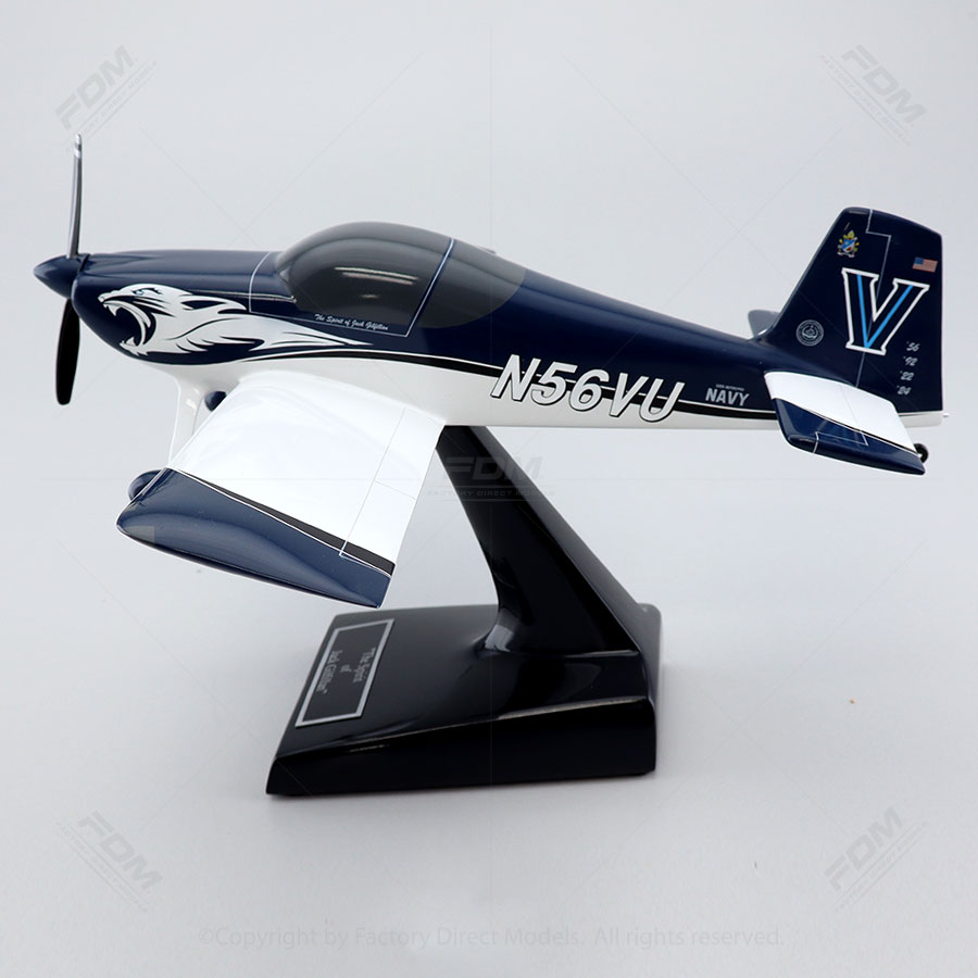 Custom Van’s RV-14 Wooden Model Airplane – Handcrafted N56VU Replica ...