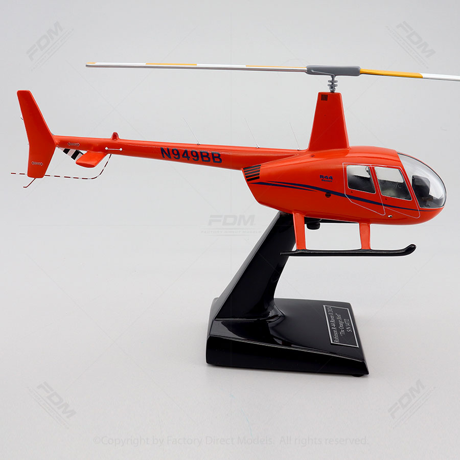 Custom-Made Robinson R44 Raven II Wooden Model Helicopter – N949BB ...