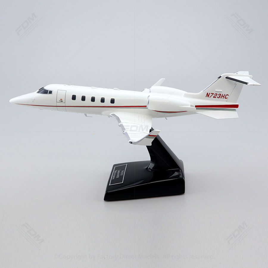 Handcrafted Custom-Made Learjet 60XR Wooden Model Airplane N723HC ...
