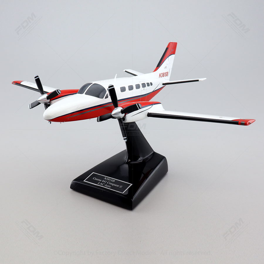 Handcrafted Custom-Made Cessna 441 Conquest Wooden Model Airplane ...