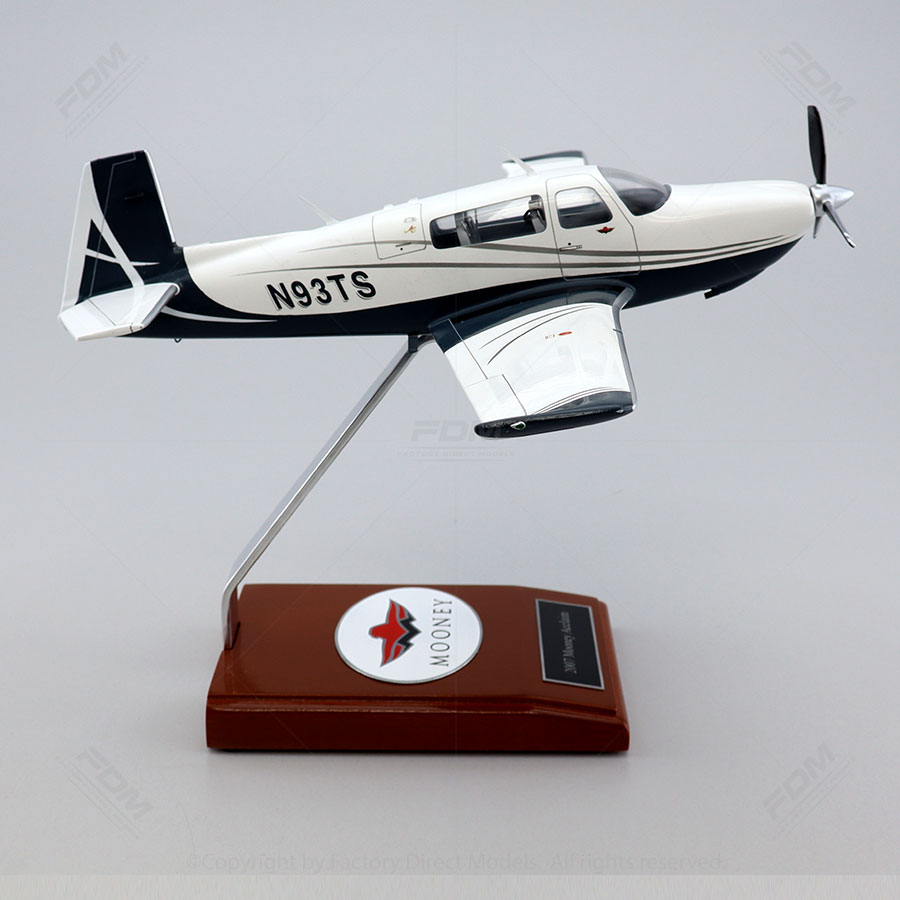 Custom-Made Mooney M20TN Acclaim Wooden Model Airplane – Handcrafted ...