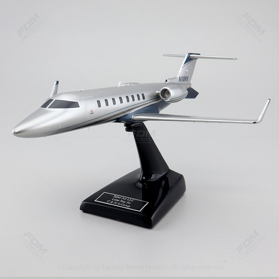 Custom Learjet 45 Wooden Model Airplane N118RK | Handcrafted from ...