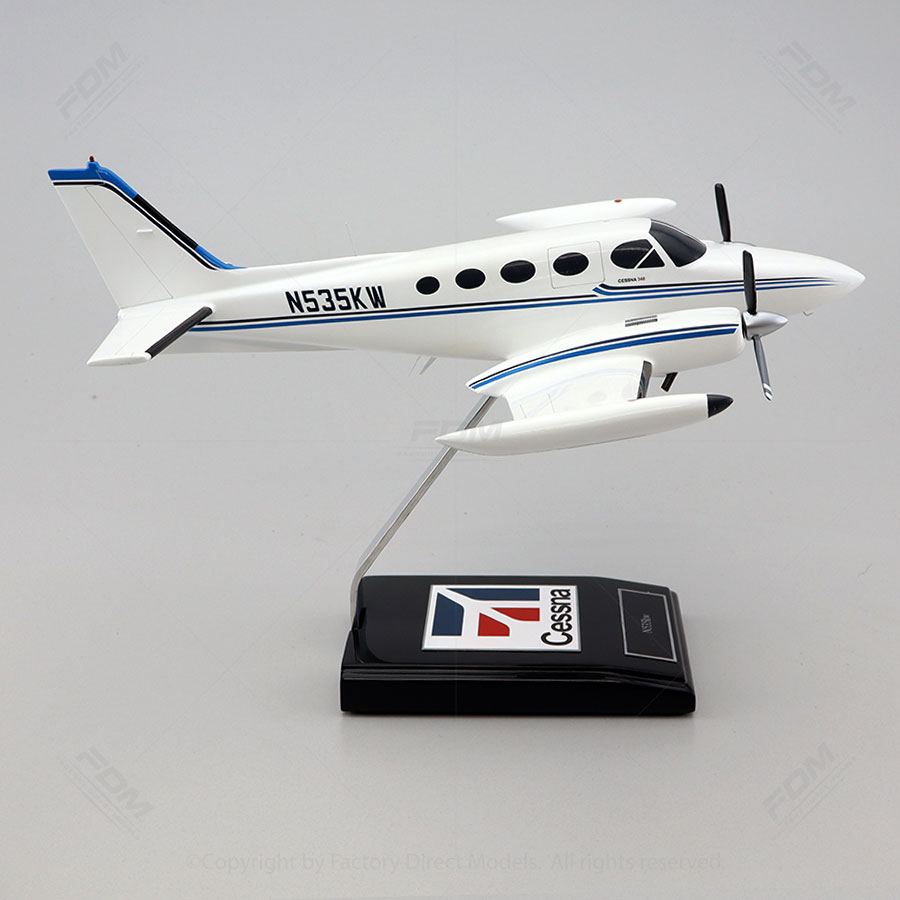 Custom Cessna 340A Wooden Model Airplane (N535KW) | Handcrafted ...