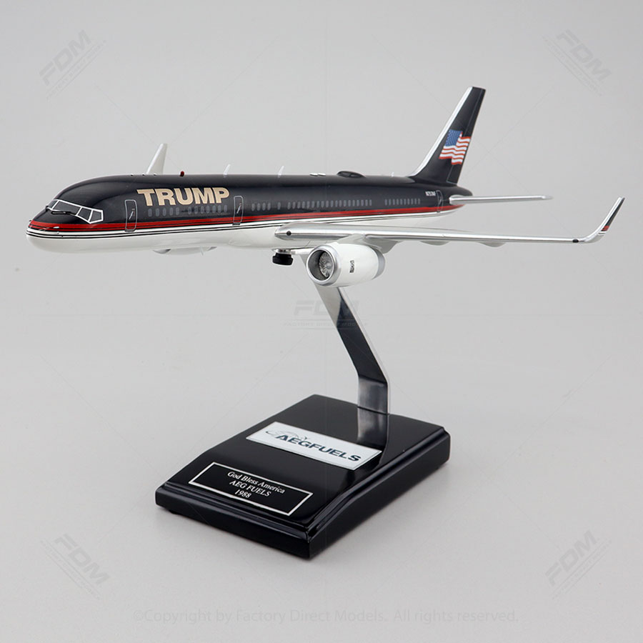 Custom Boeing 757-2J4 Trump Force One Wooden Model (N757AF ...