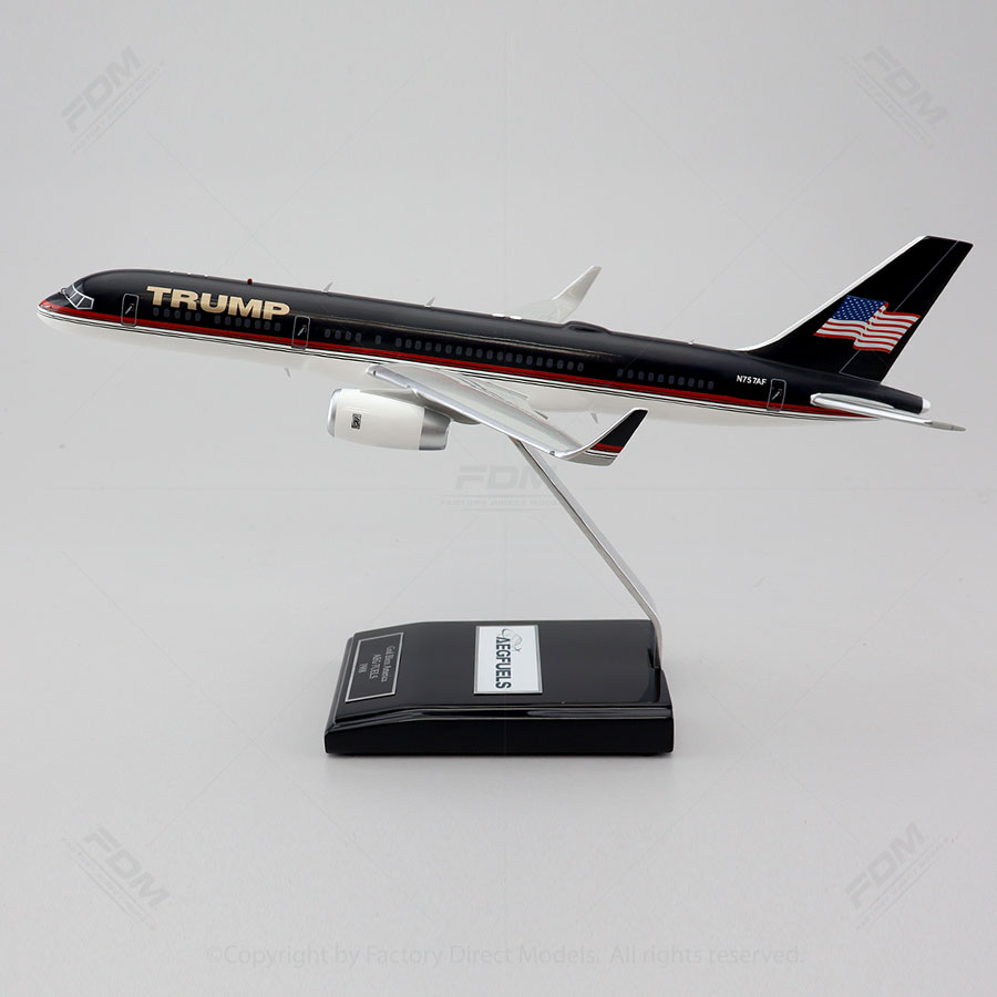 Custom Boeing 757-2J4 Trump Force One Wooden Model (N757AF ...