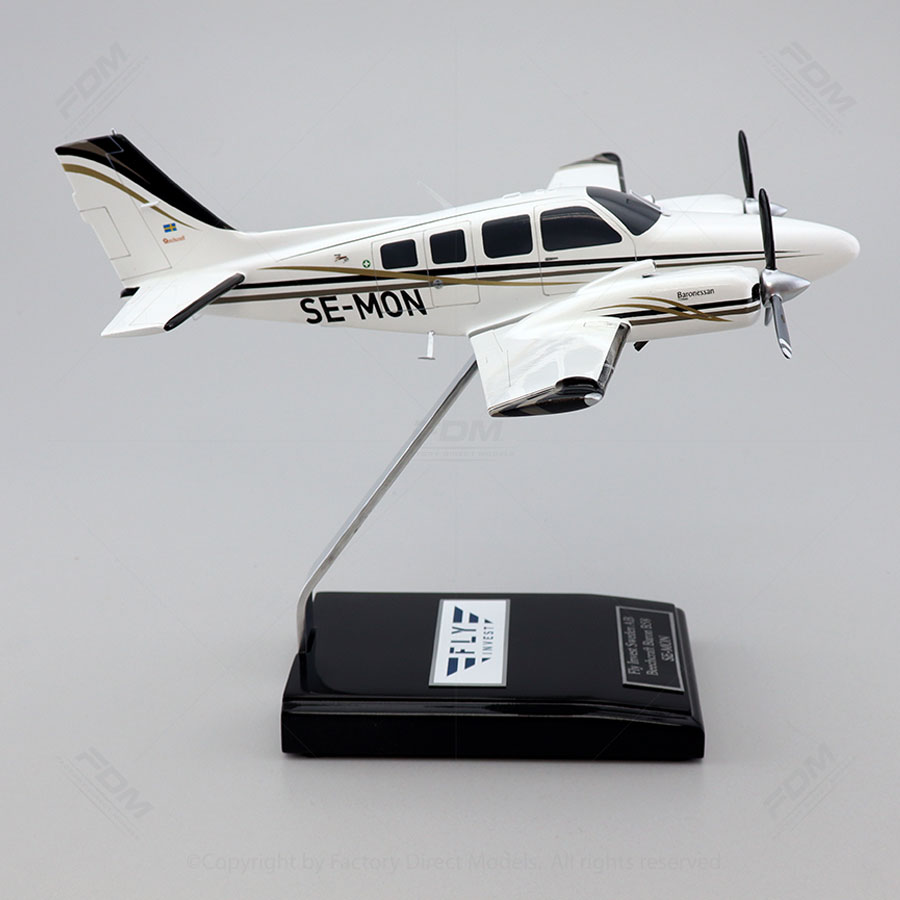 Custom Handcrafted Beechcraft 58 Baron Wooden Model Airplane ...