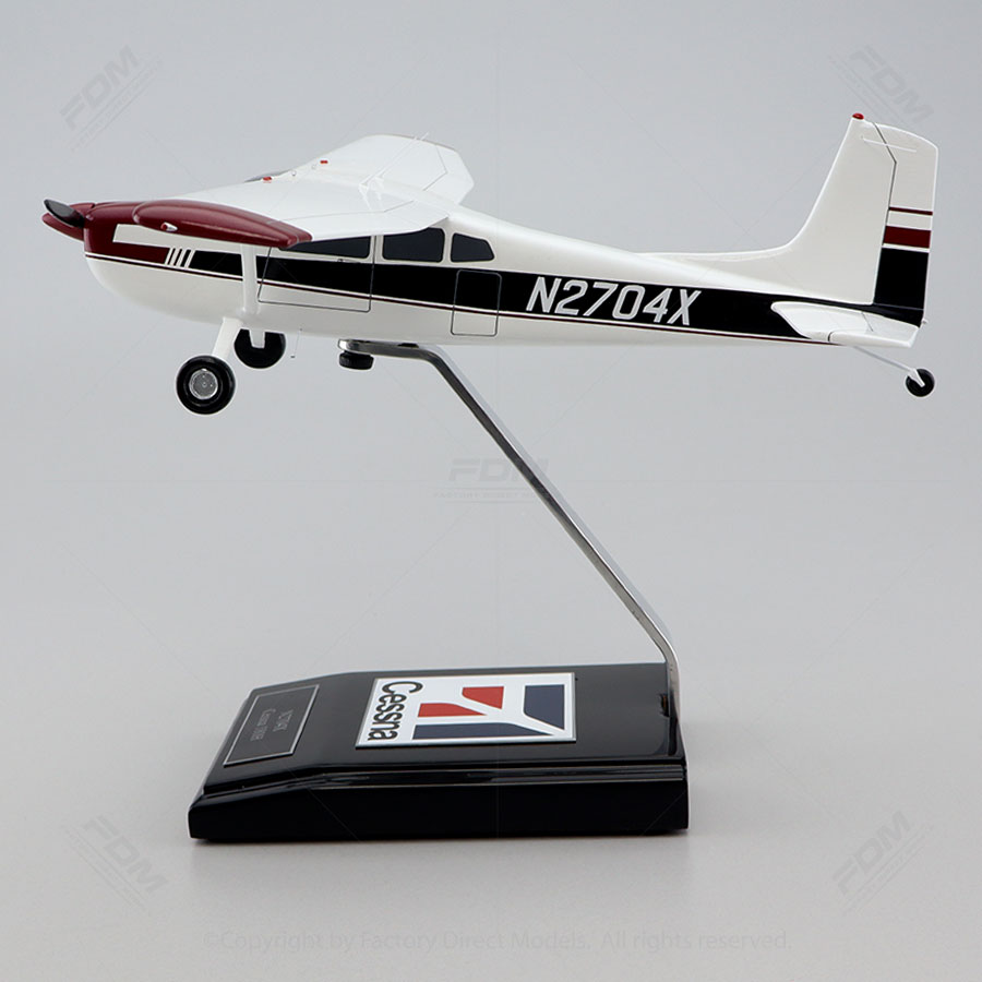 Custom Cessna 180H Skywagon Wooden Model Airplane N2704X – Handcrafted ...