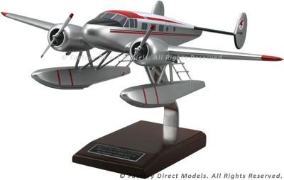 Beech 18 on floats Wooden Aircraft Model | Factory Direct Models