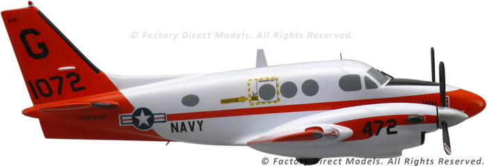 Beechcraft T-44 Pegasus Navy Custom Model | Factory Direct Models