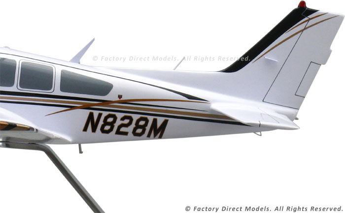 Beechcraft BE-55 Baron Wooden Airplane Model | Factory Direct Models