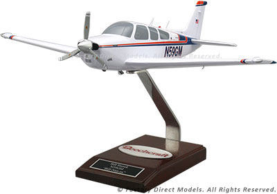 Beechcraft F-33A Mahogany Airplane Model | Factory Direct Models