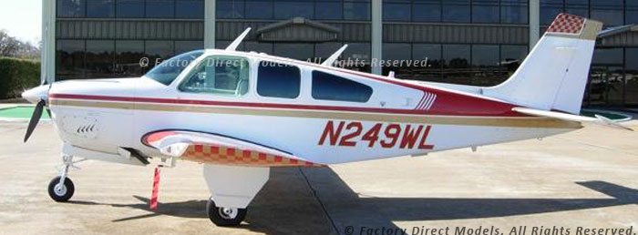 Beechcraft F-33C Bonanza Airplane Models | Factory Direct Models