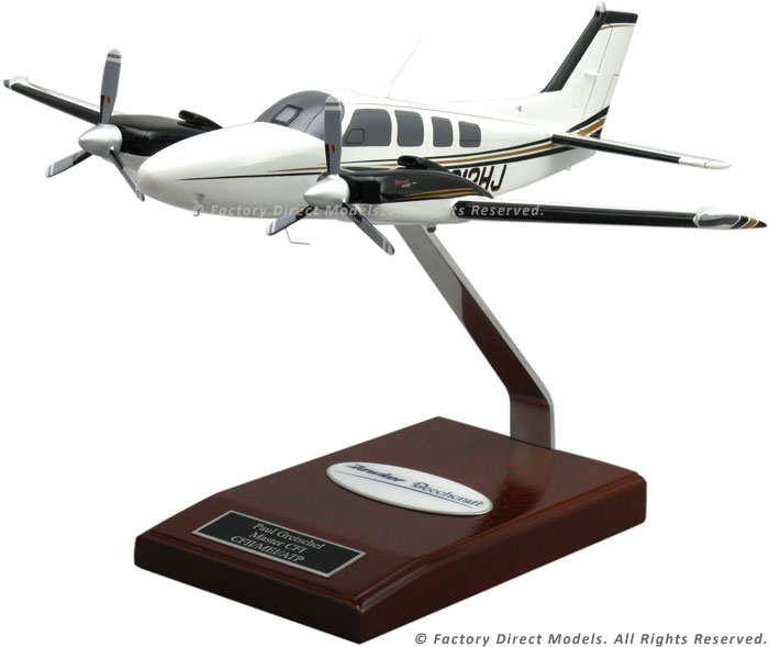 Beechcraft G58 Baron Custom Model Airplane | Factory Direct Models