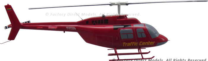 Bell 206 BIII Wooden Scale Model | Factory Direct Models