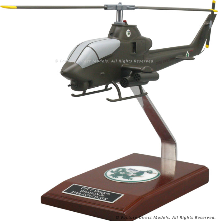 Bell AH-1G Cobra Wooden Model Aircraft | Factory Direct Models