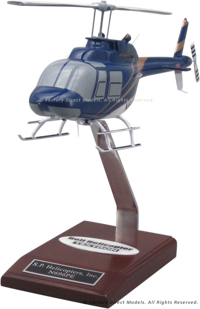 Bell Jet Ranger 206 B3 Model Helicopter | Factory Direct Models