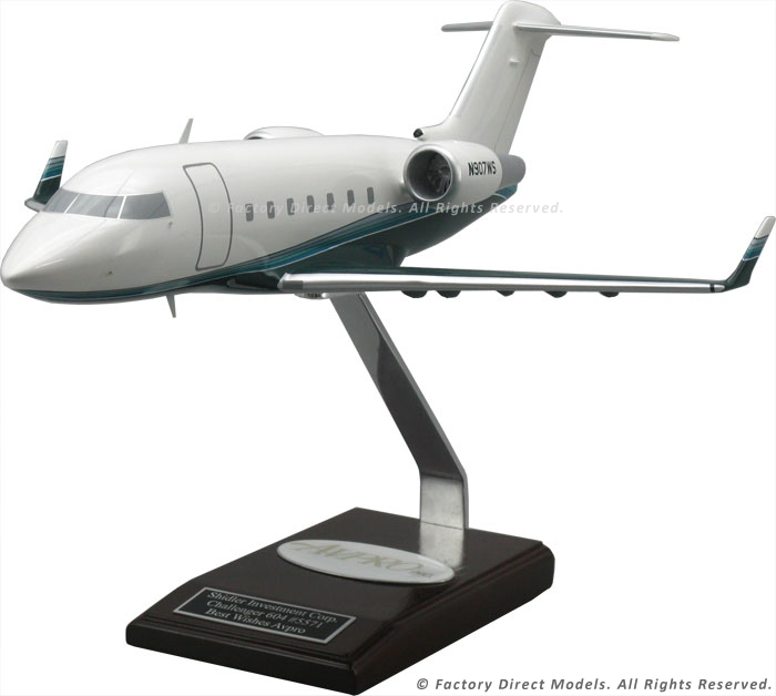 Bombardier Challenger 604 Custom Scale Model | Factory Direct Models