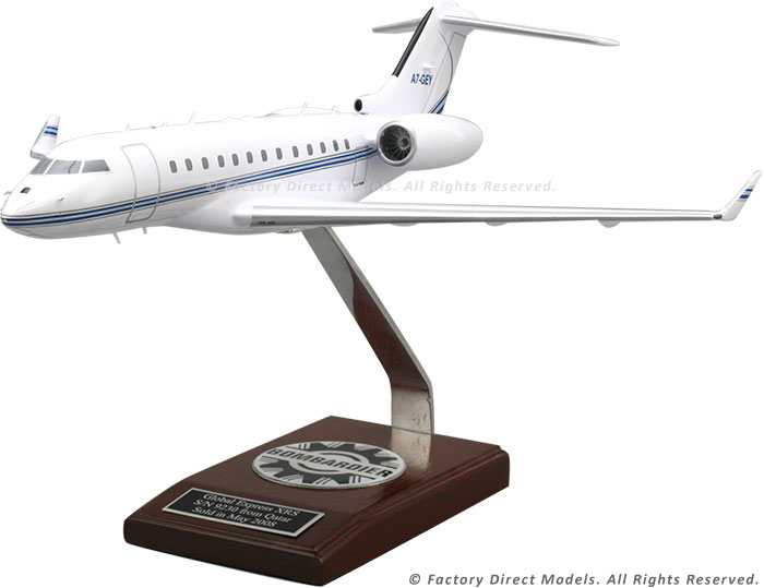 Challenger Global Express Scale Airplane Model | Factory Direct Models
