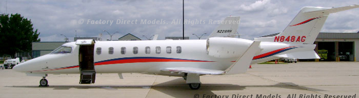 Bombardier Learjet 45XR Model Aircraft | Factory Direct Models