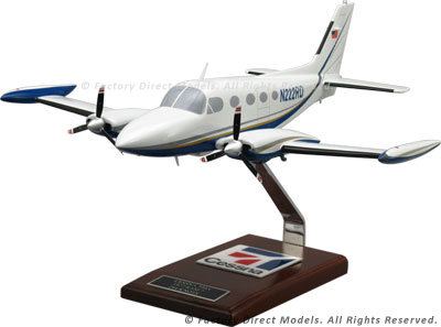 Cessna 340 Model Airplane | Factory Direct Models