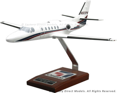 Cessna 550 Citation Bravo Scale Model Airplane | Factory Direct Models