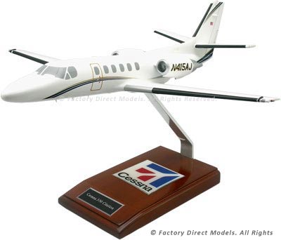 Cessna 550 Citation II Bravo Model Airplane | Factory Direct Models