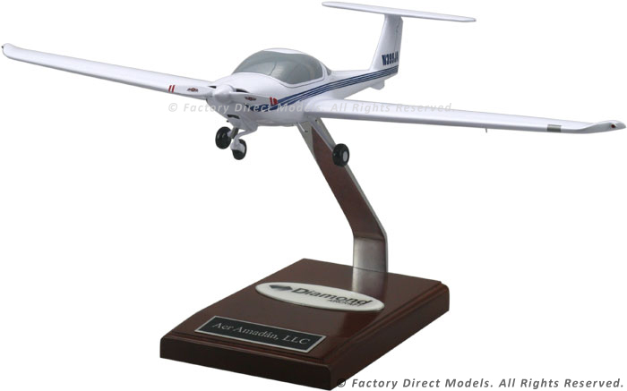 Diamond DA-20 Mahogany Airplane Model | Factory Direct Models