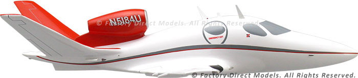 Eclipse Concept Jet Wooden Airplane Model | Factory Direct Models