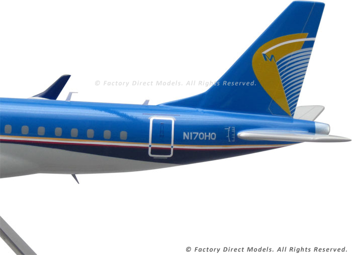 Embraer 190 Scale Custom Made Model Airplanes | Factory Direct Models