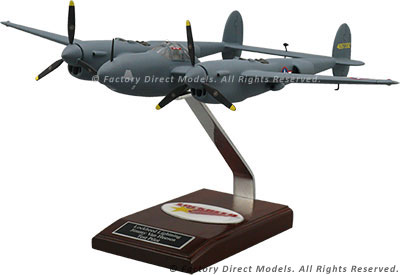 Lockheed F-5B Wooden Airplane Model | Factory Direct Models