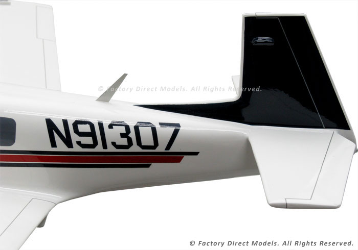 Mooney M20 Mahogany Airplane Model | Factory Direct Models