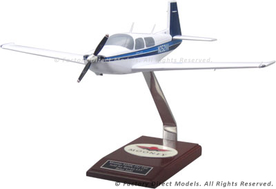Mooney M20K 252 TSE Scale Model Airplane | Factory Direct Models