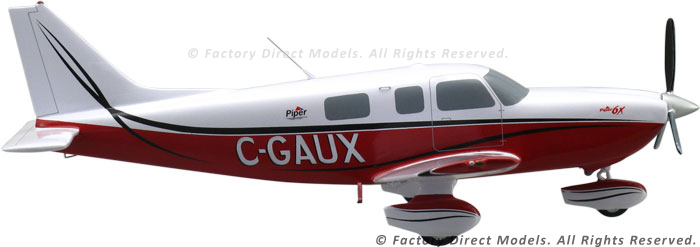 Piper 6X Mahogany Airplane Model | Factory Direct Models