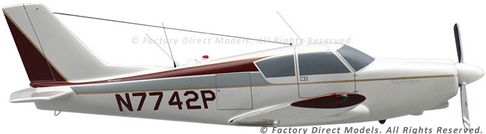 Piper PA-24-180 Comanche Wooden Scale Model | Factory Direct Models