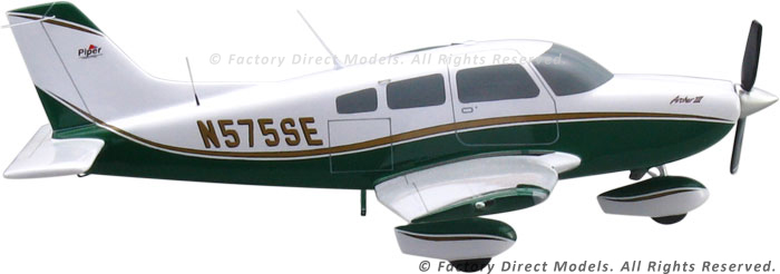 Custom Piper PA-28-181 Archer III Wooden Plane | Factory Direct Models