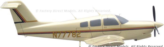 Piper PA-28RT-201T Custom Scale Model Airplane | Factory Direct Models