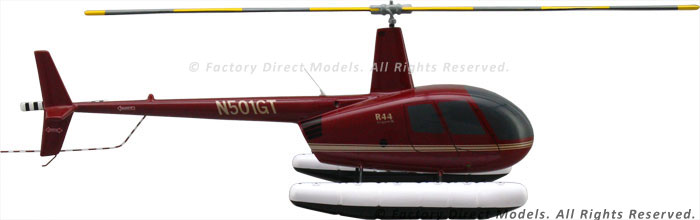 Robinson R-44 Clipper Scale Model Helicopter | Factory Direct Models
