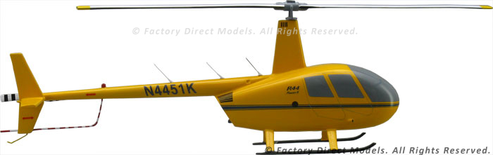 Custom Robinson R-44 Scale Model Helicopter | Factory Direct Models